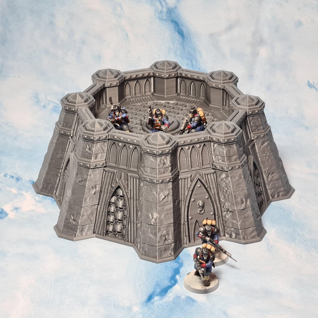 Gothic Bunker Sci Fi Terrain | Wargaming Miniature Terrain | 3d Printed ...