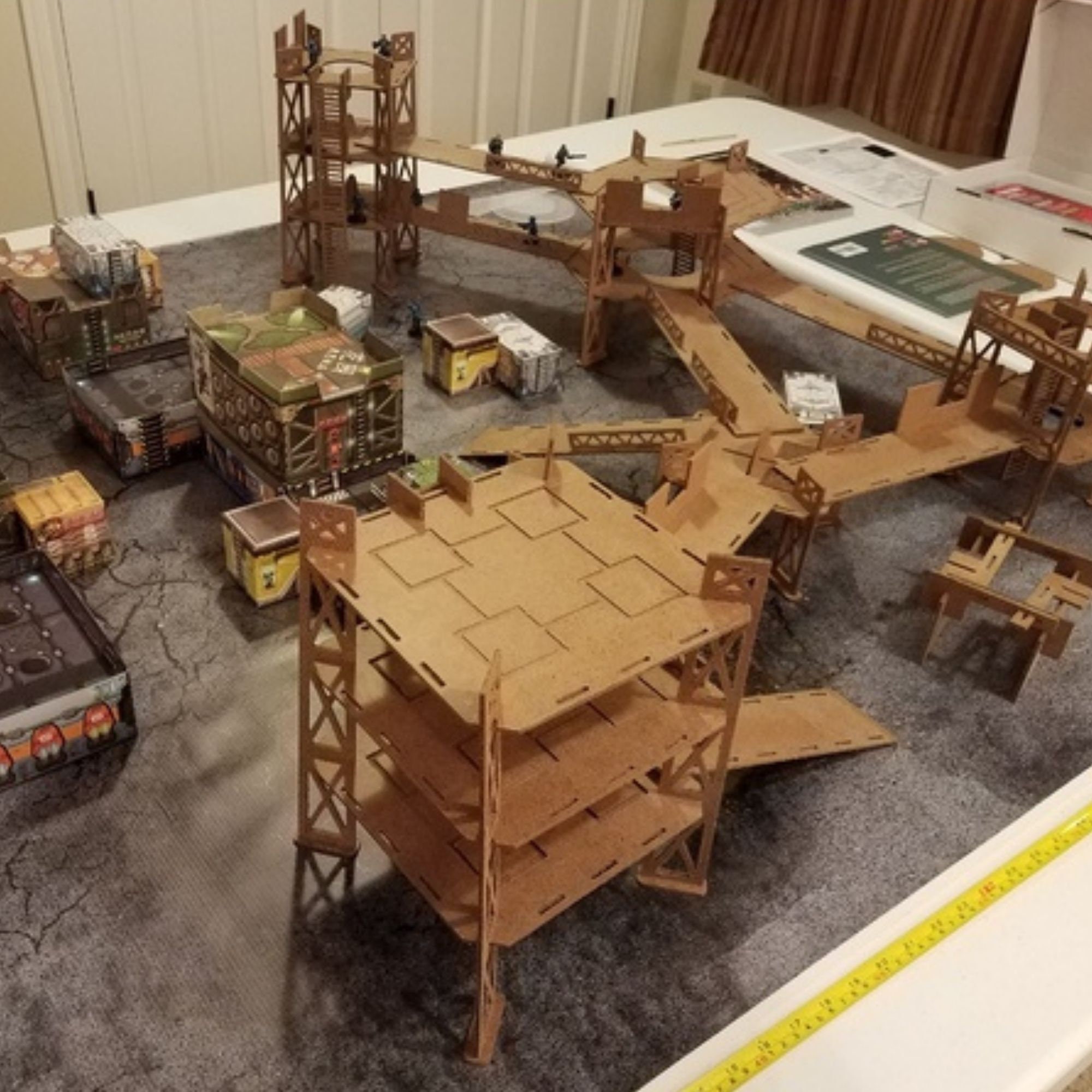 Tabletop Terrain Playground Cutting Lasercut Cardboard Wood Digital ...