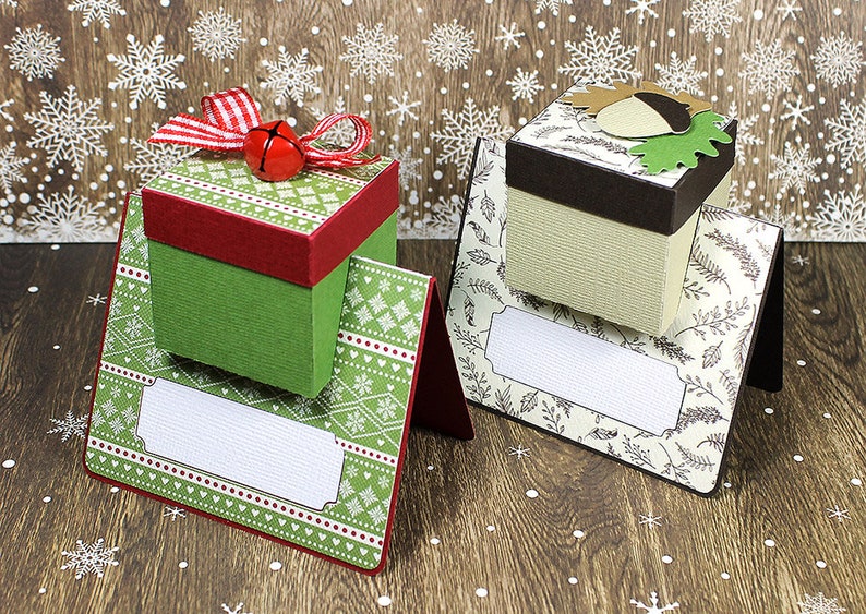 Christmas Truffle Box Place Cards SVG File for Cutting Digital - Etsy