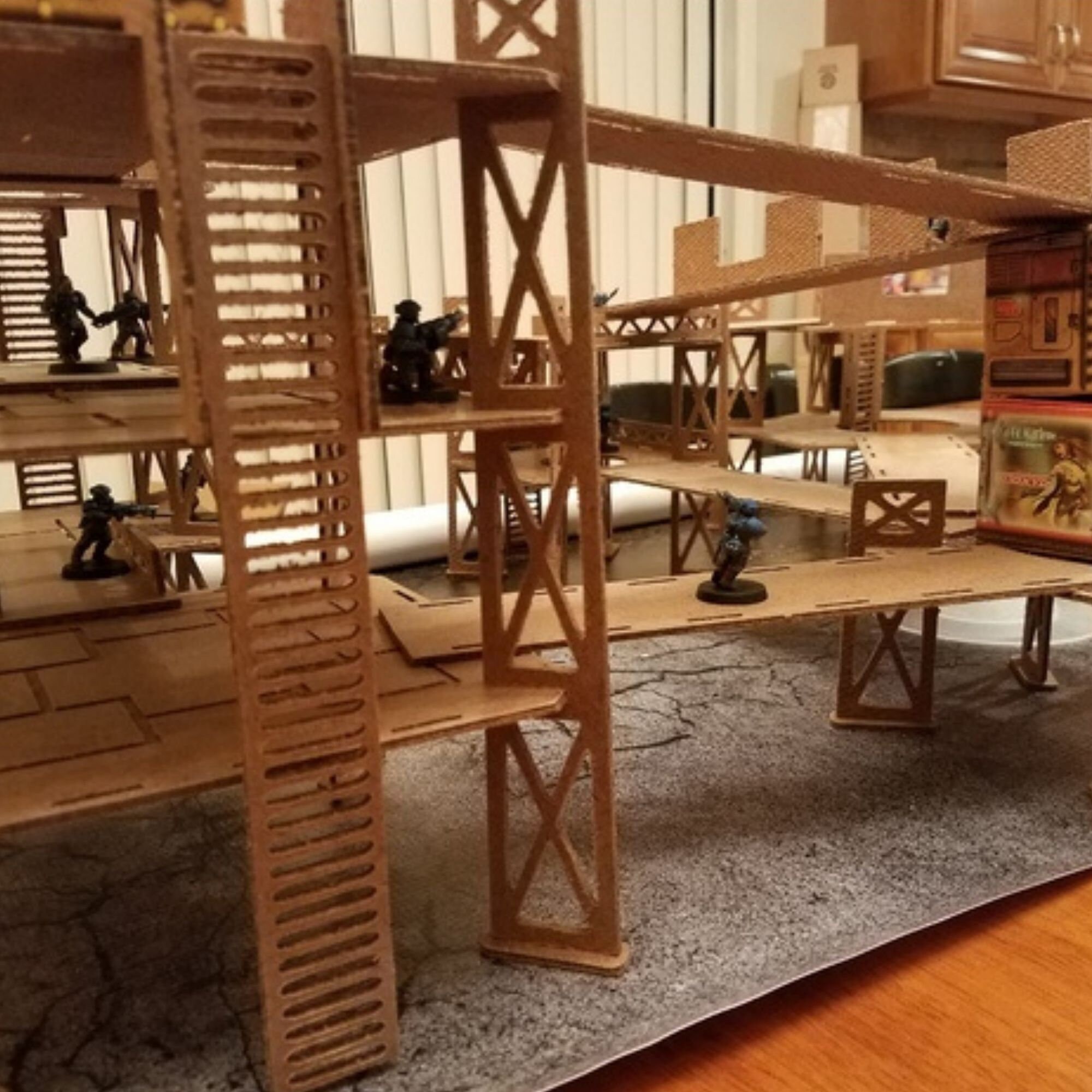 Tabletop Terrain Playground Cutting Lasercut Cardboard Wood Digital ...