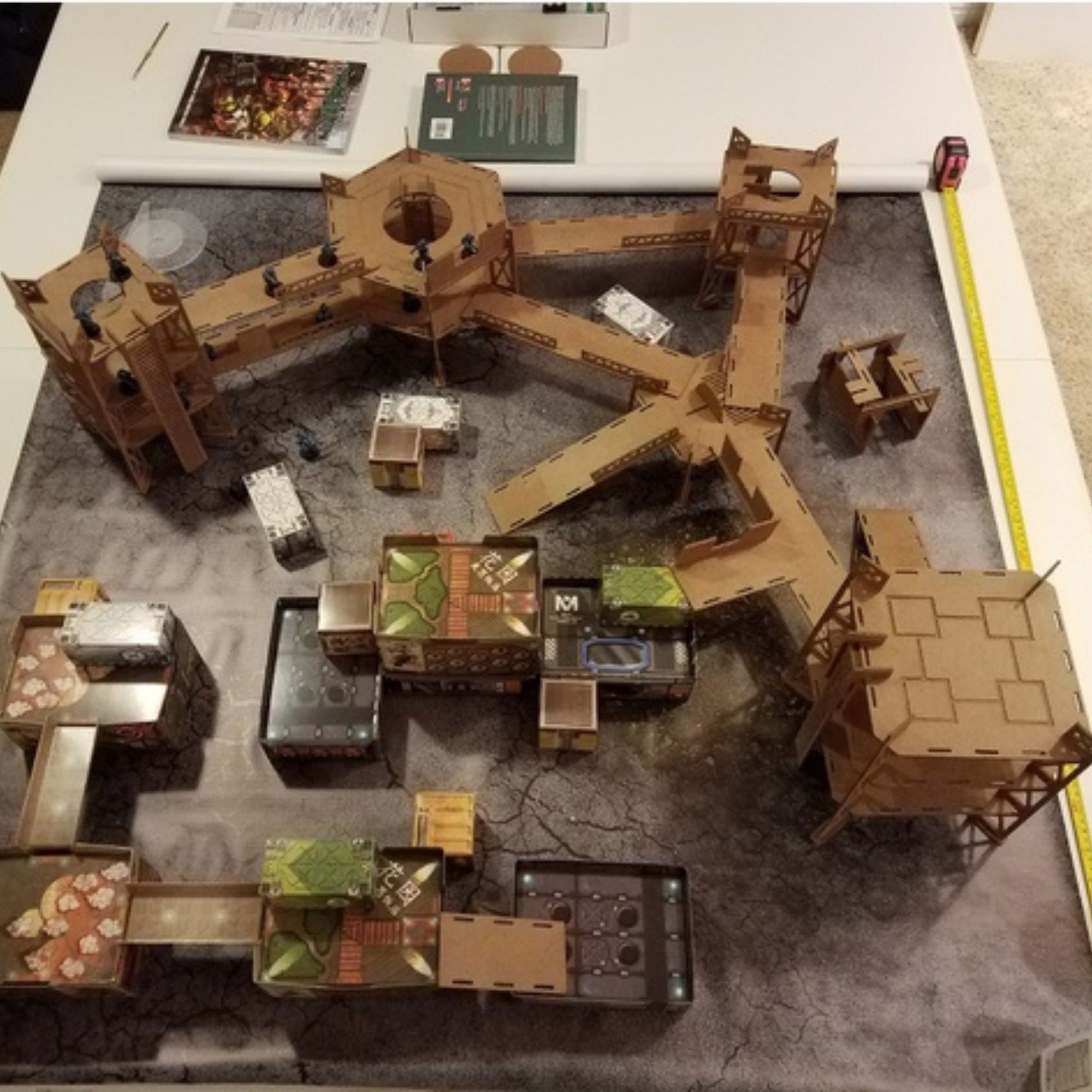 Tabletop Terrain Playground Cutting Lasercut Cardboard Wood Digital ...