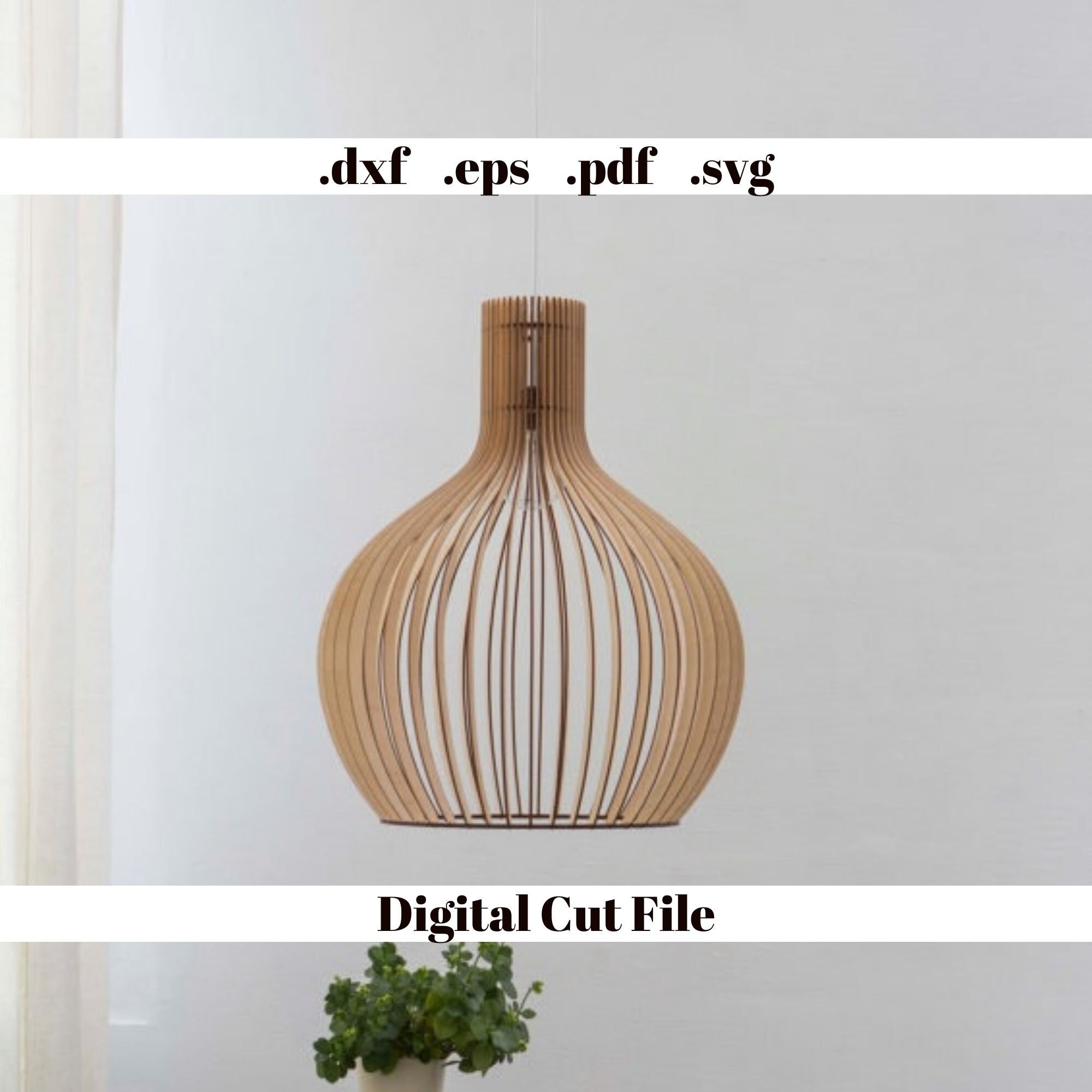Lamp Laser Cut Svg Digital Instant Download File Diy Hand Made Light ...
