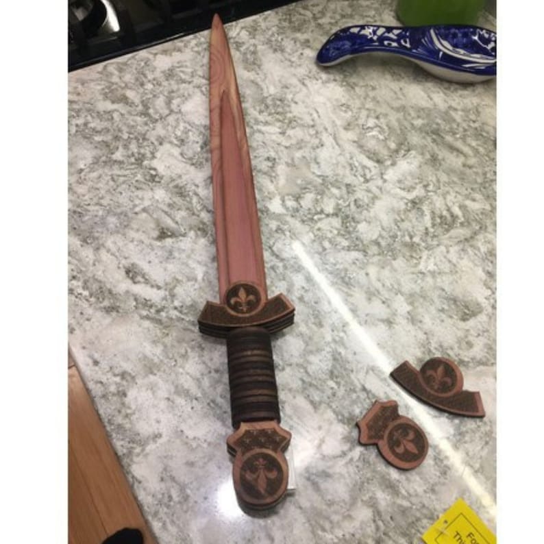 Knight Sword Toy 3D Puzzle Laser Cutting Instant Download Digital ...