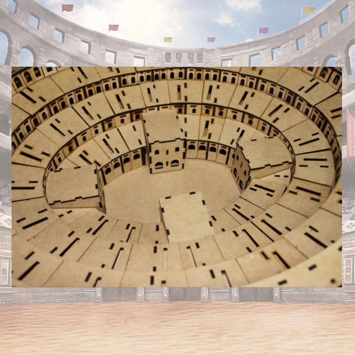 Colosseum Rome 3D Puzzle Laser Cut Digital Instant Download File Laser ...