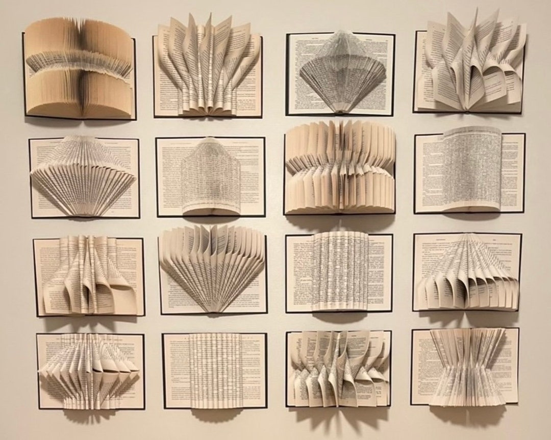 Literary Art Transformed Into Visual Art Handmade Folded Book Gallery ...