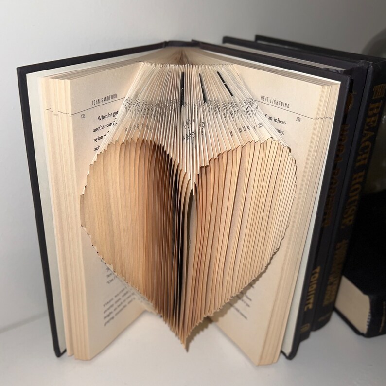 Literary Art Transformed Into Visual Art Handmade Folded Book Heart ...