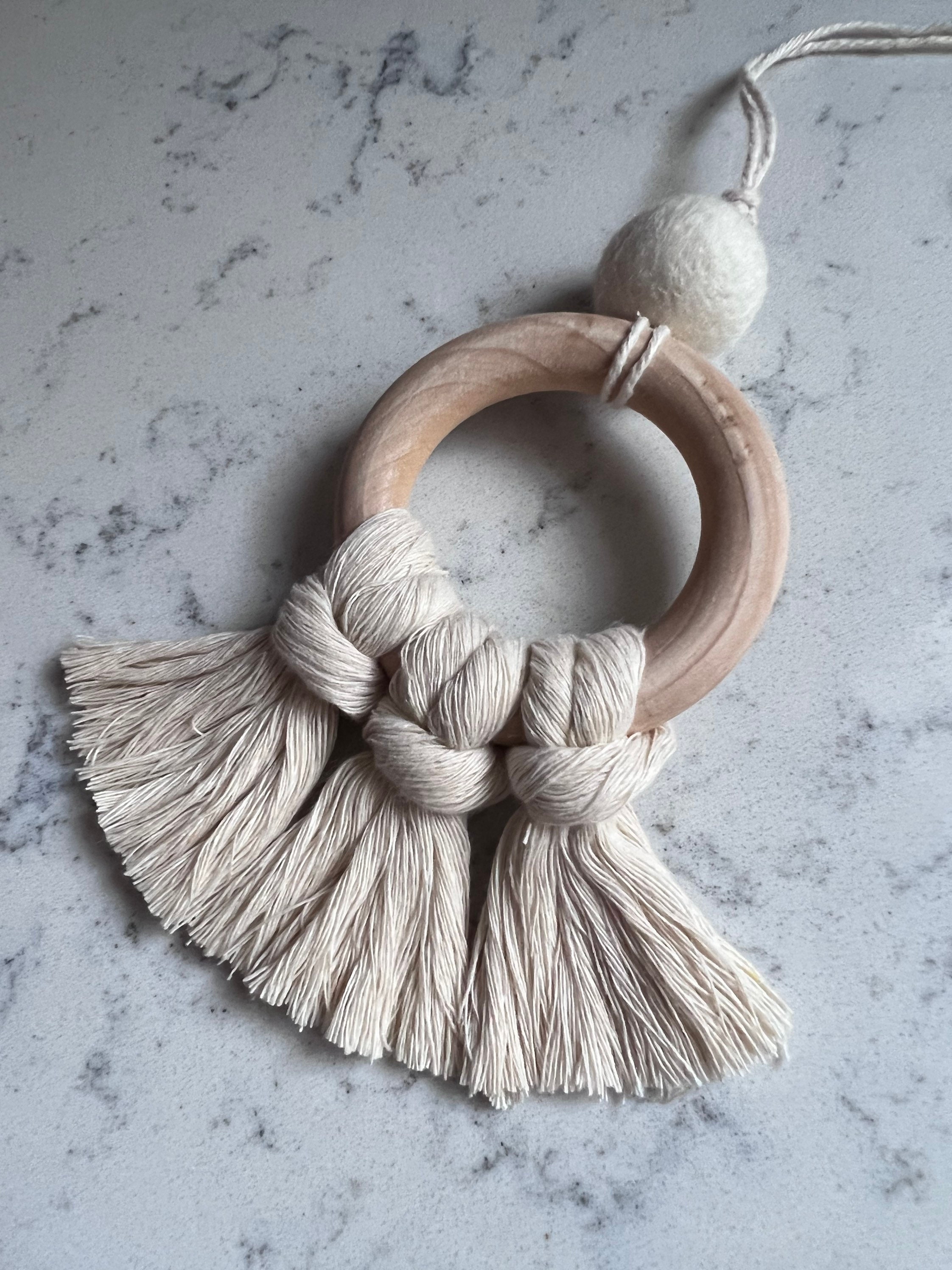 Wood and Macrame Car Diffuser - Etsy