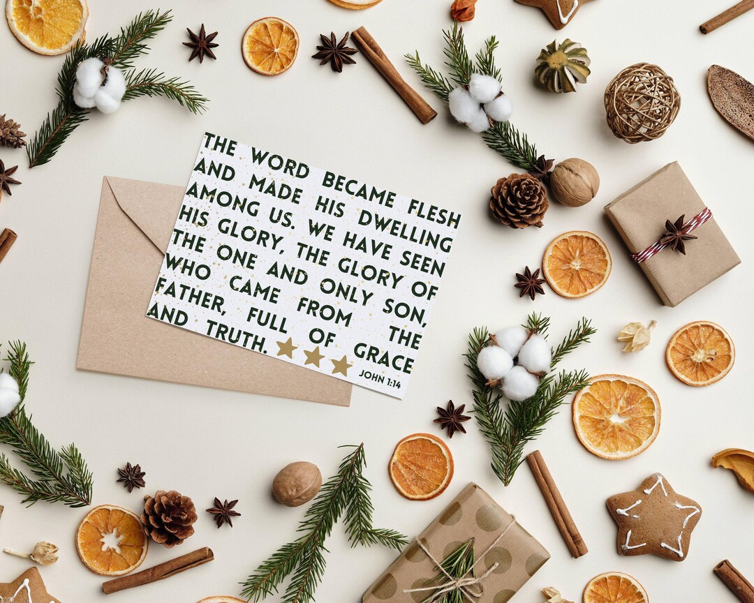 Scripture Christmas Cards (two-sided Print) - Etsy