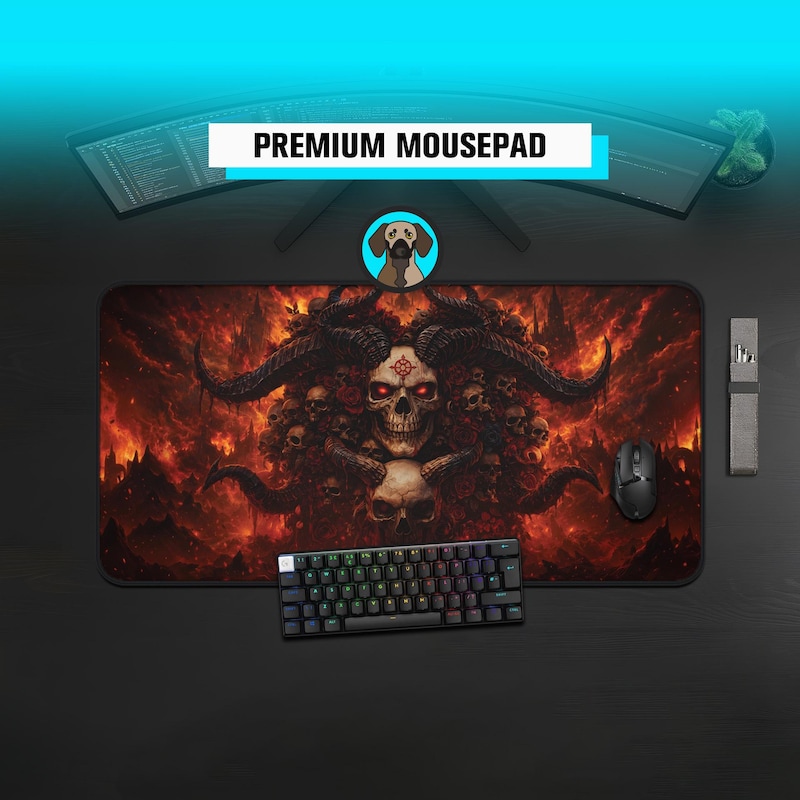 Red Dragon Mouse Pad - Etsy