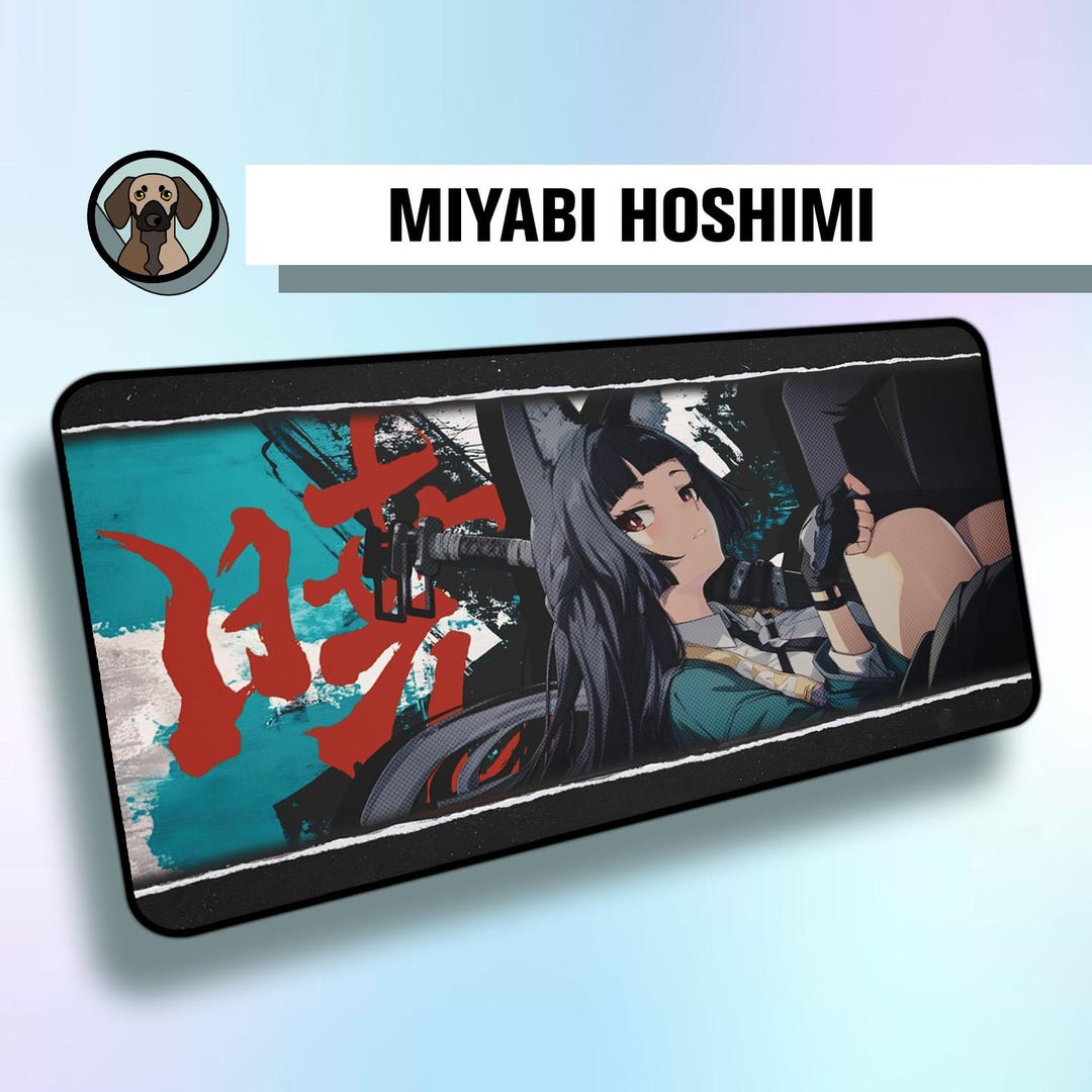 Premium Miyabi Hoshimi Mousepad | Sector 6 Deskmat | Zzzero Mousepad | Zenless Zone Zero Desk ...