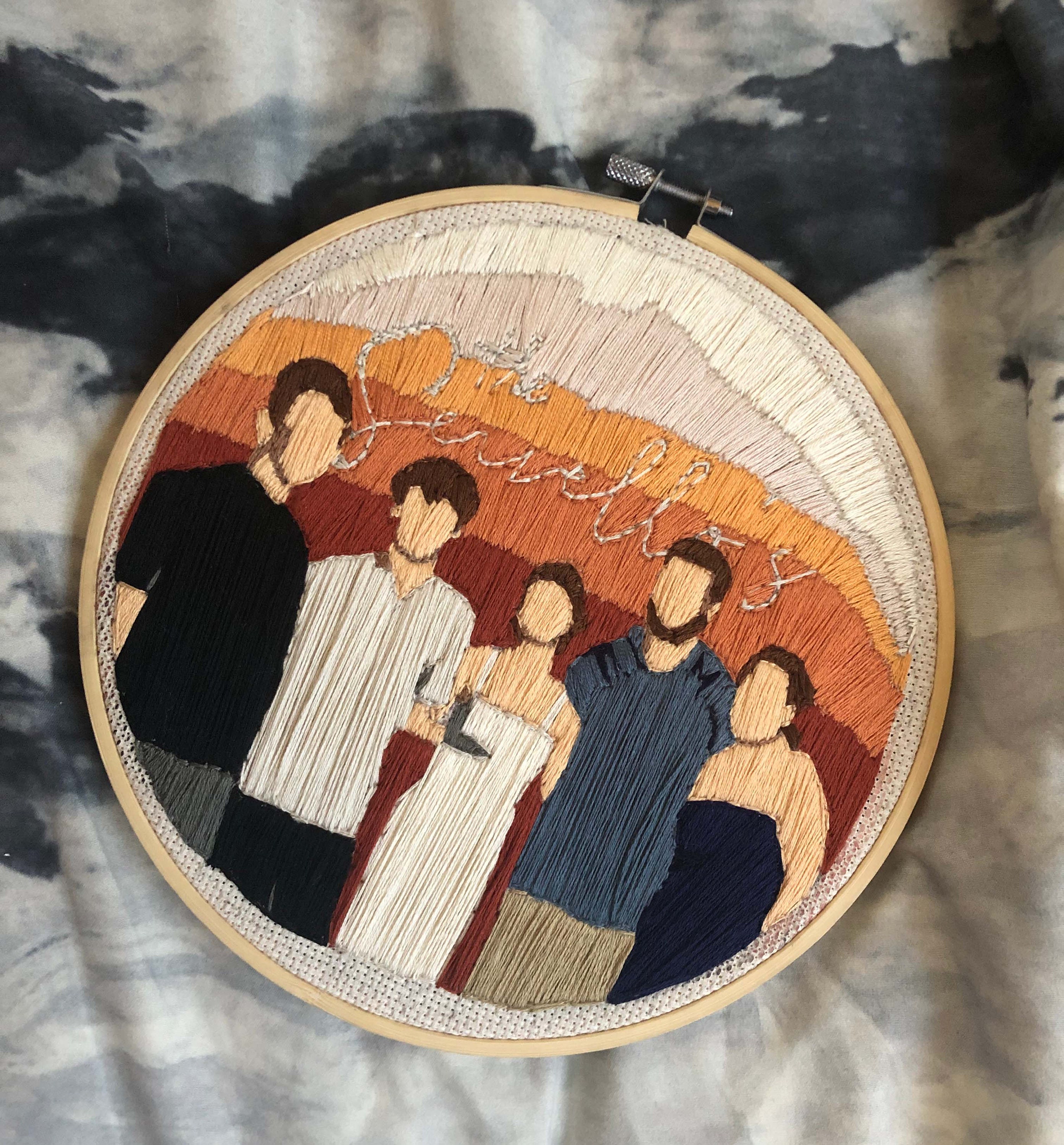 Art & Collectibles Embroidery Fiber Arts Custom Embroidery Portrait ...