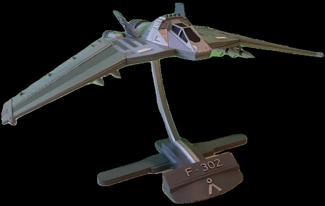 Handcrafted F-302 Stargate Fighter Replica - Sci-fi Collectible Model ...