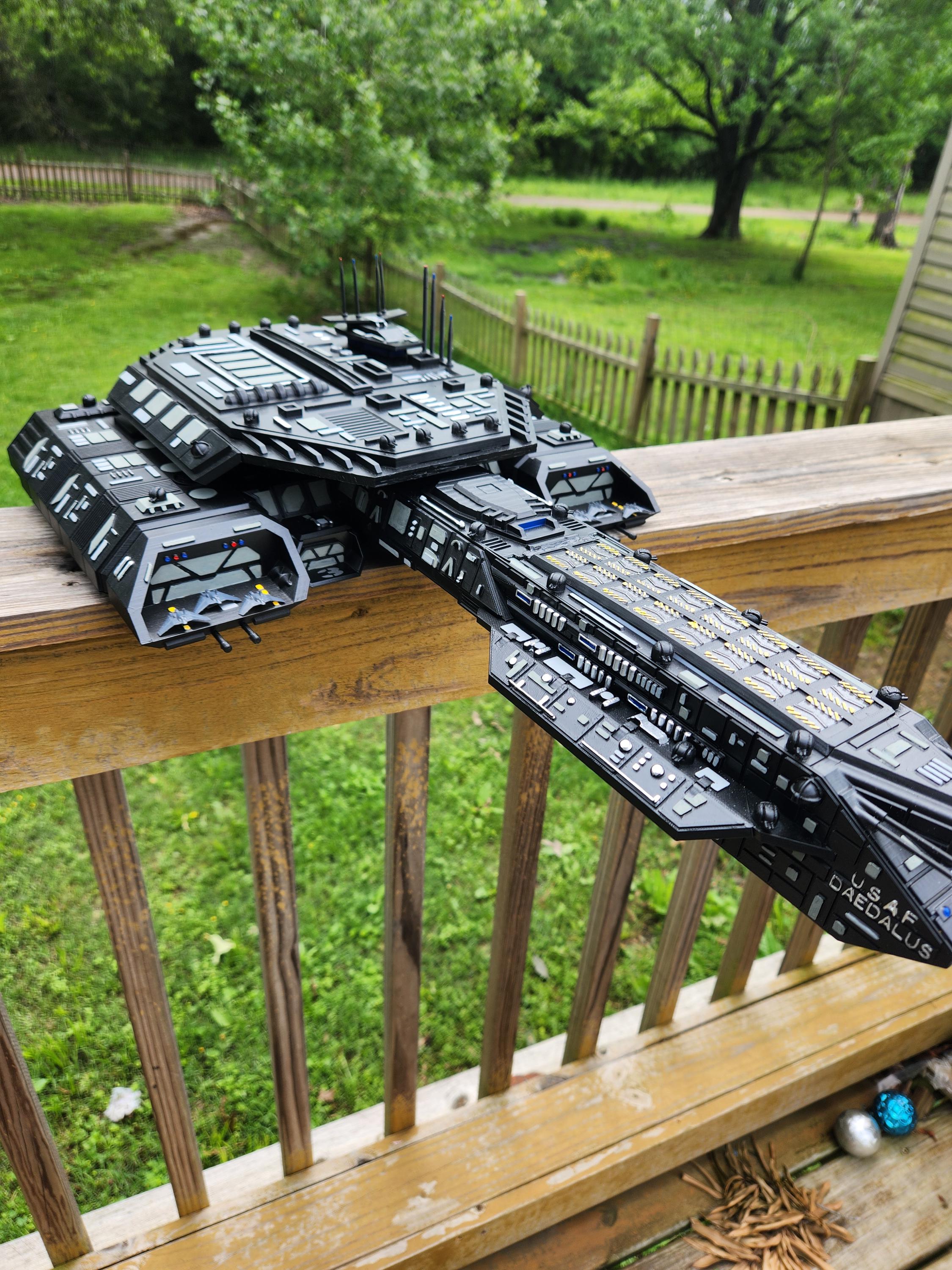 Handcrafted X-304 Daedalus Starship Model, Stargate Sg1/atlantis ...