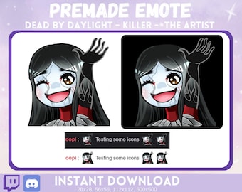 Premade the Artist Killer Dead by Daylight Lurk Emote Instant - Etsy