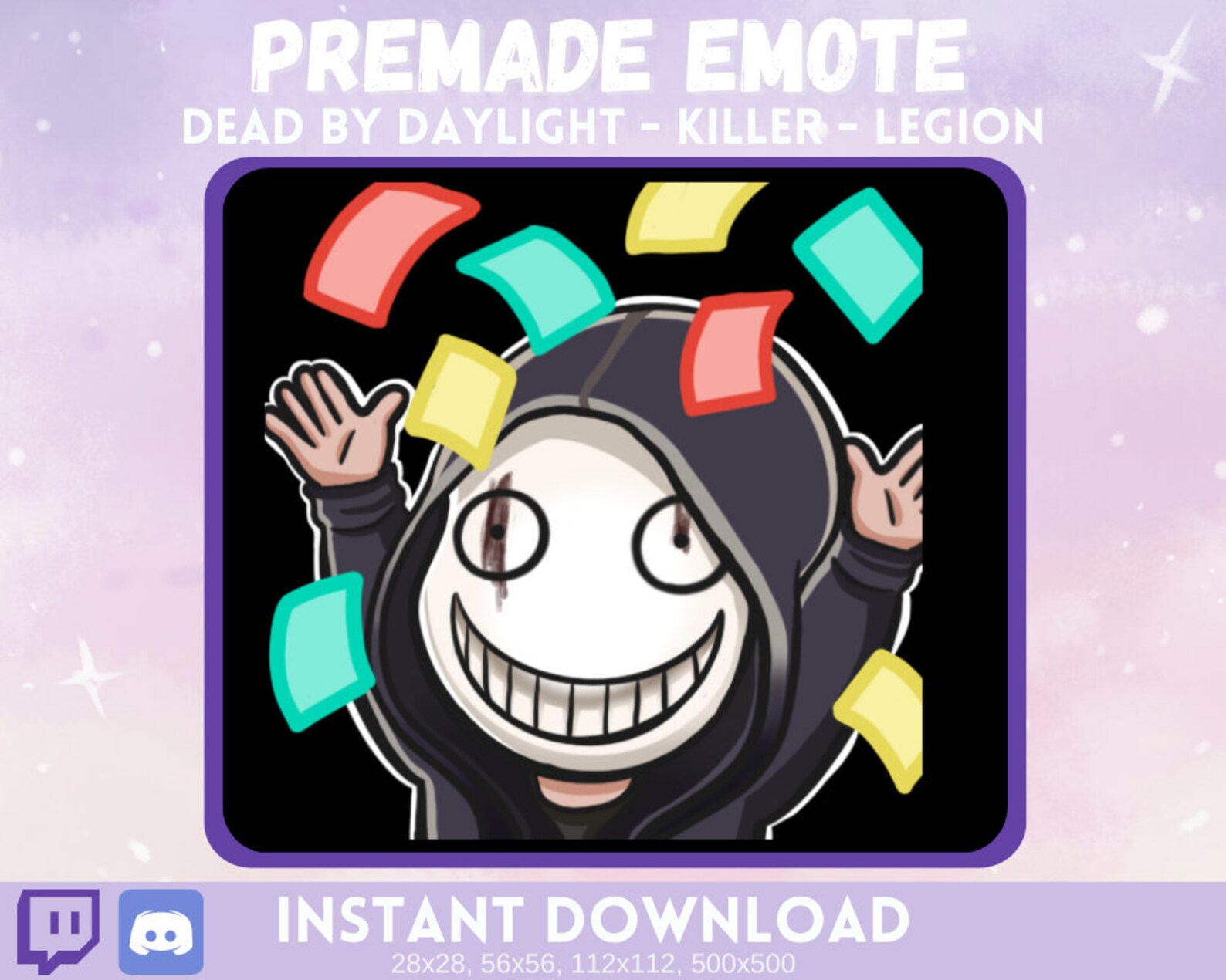Premade Hype Legion Dead by Daylight Killer Emote Instant Download - Etsy