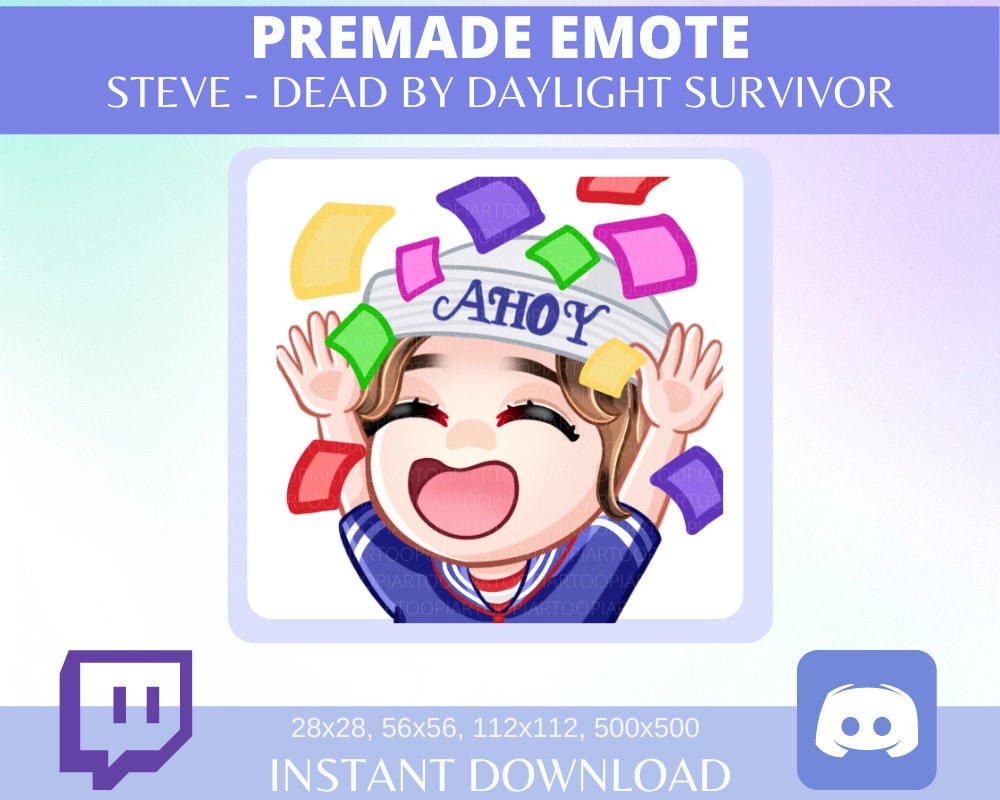 Premade Steve Dead by Daylight Survivor Emote - Etsy