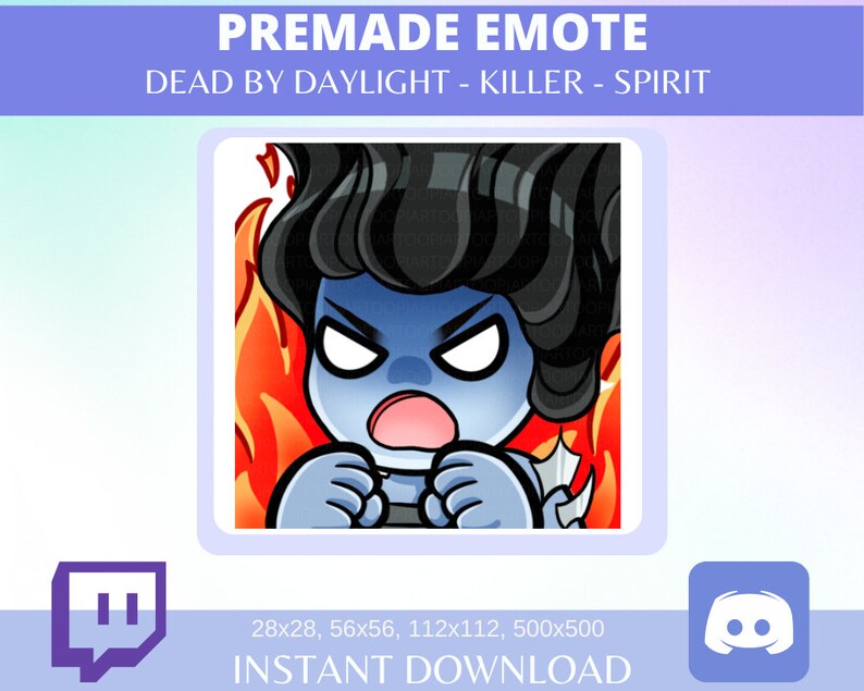 Premade Spirit Dead por Daylight Killer Emote Descarga - Etsy España
