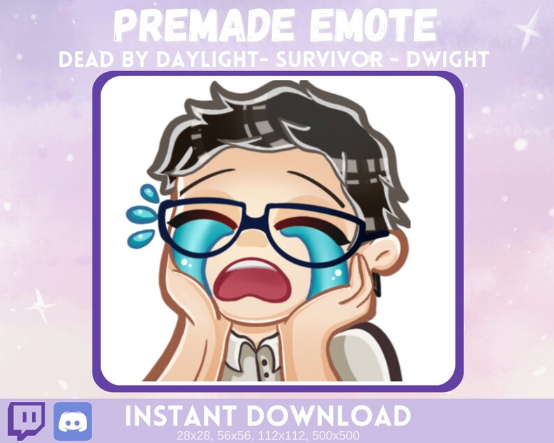 Premade Dwight Dead by Daylight Emote Instant Download - Etsy
