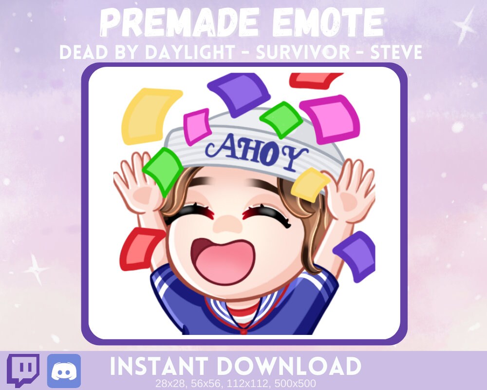 Premade Steve Dead by Daylight Survivor Emote - Etsy