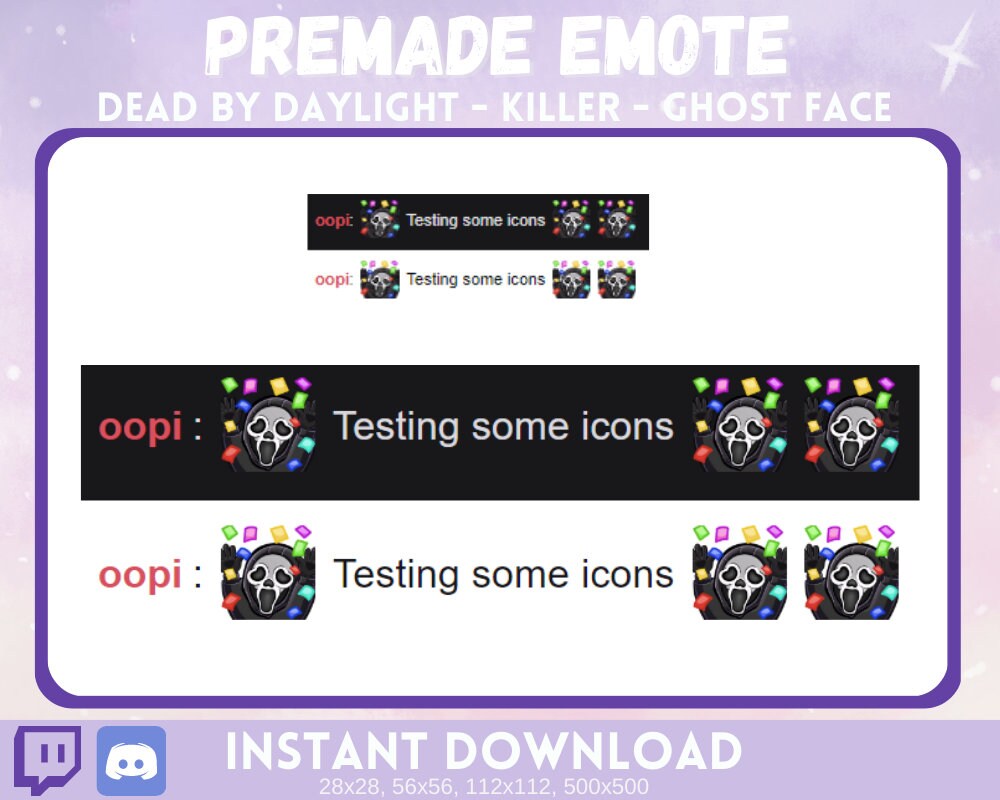 Premade Hype Ghost Face Emote Instant Download - Etsy