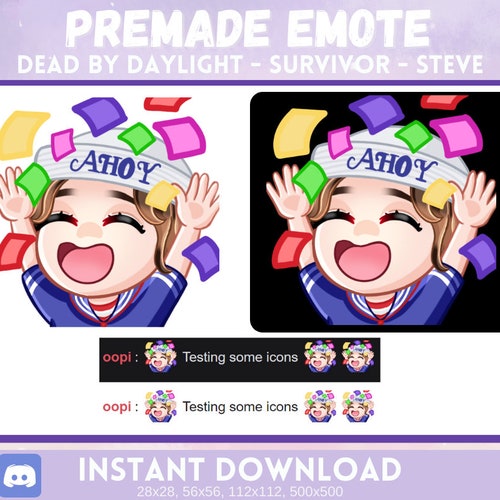 Steve Harrington Dead by Daylight Lurk Emote / DBD Twitch - Etsy