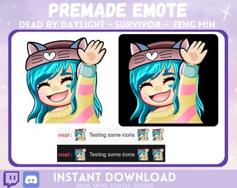 Premade Feng Min Dead by Daylight Survivor Cozy Emote Instant Download ...