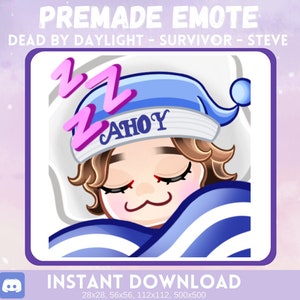Premade Steve Sleepy Dead by Daylight Emote Instant Download - Etsy