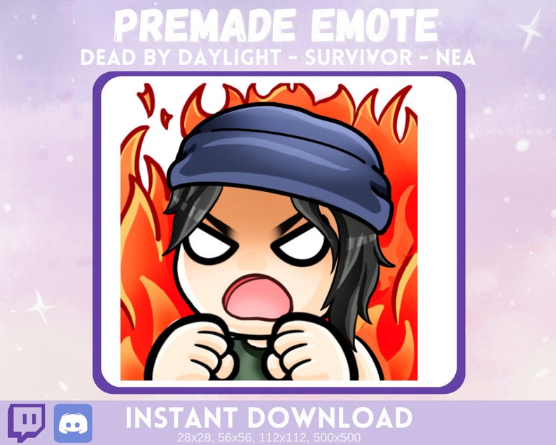 Premade Dead by Daylight Angry Rage Nea Emote Instant Download - Etsy ...