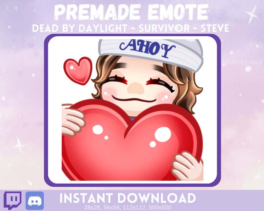 Premade Steve Heart Dead by Daylight Emote Instant Download - Etsy