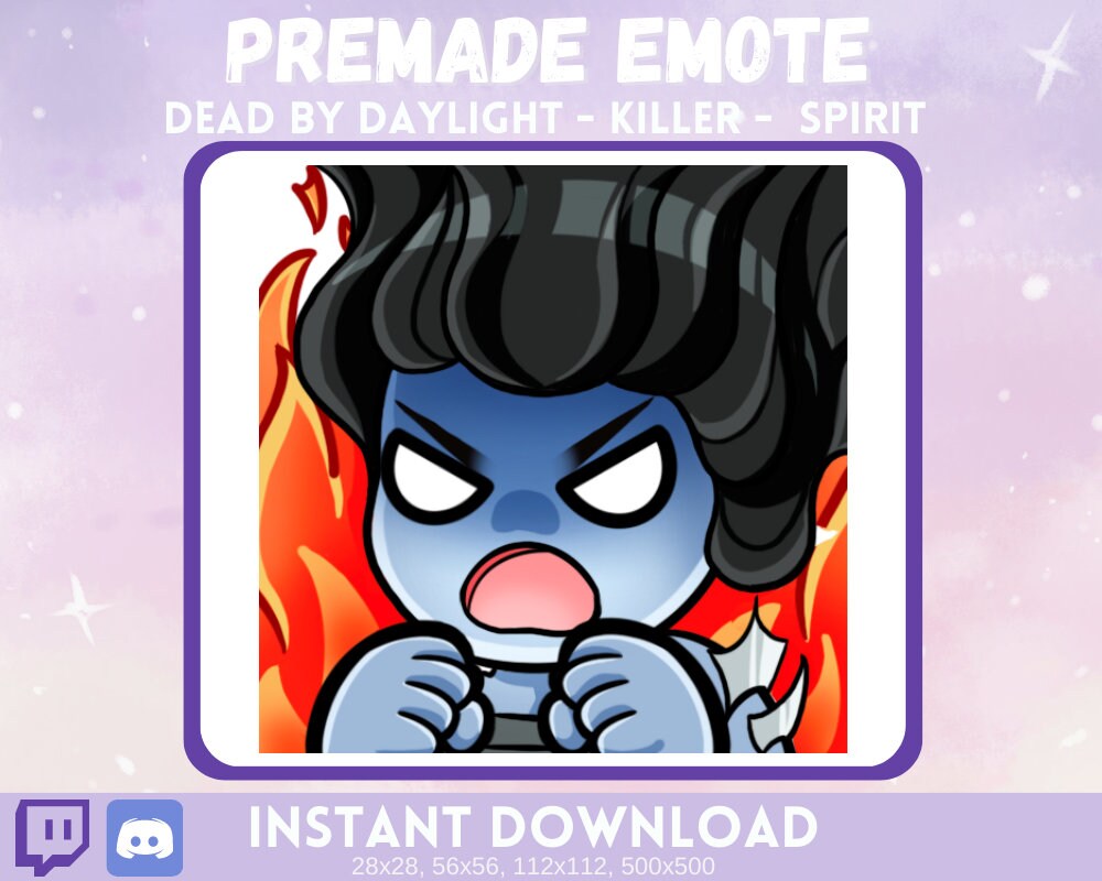 Premade Spirit Dead by Daylight Killer Emote Instant Download - Etsy