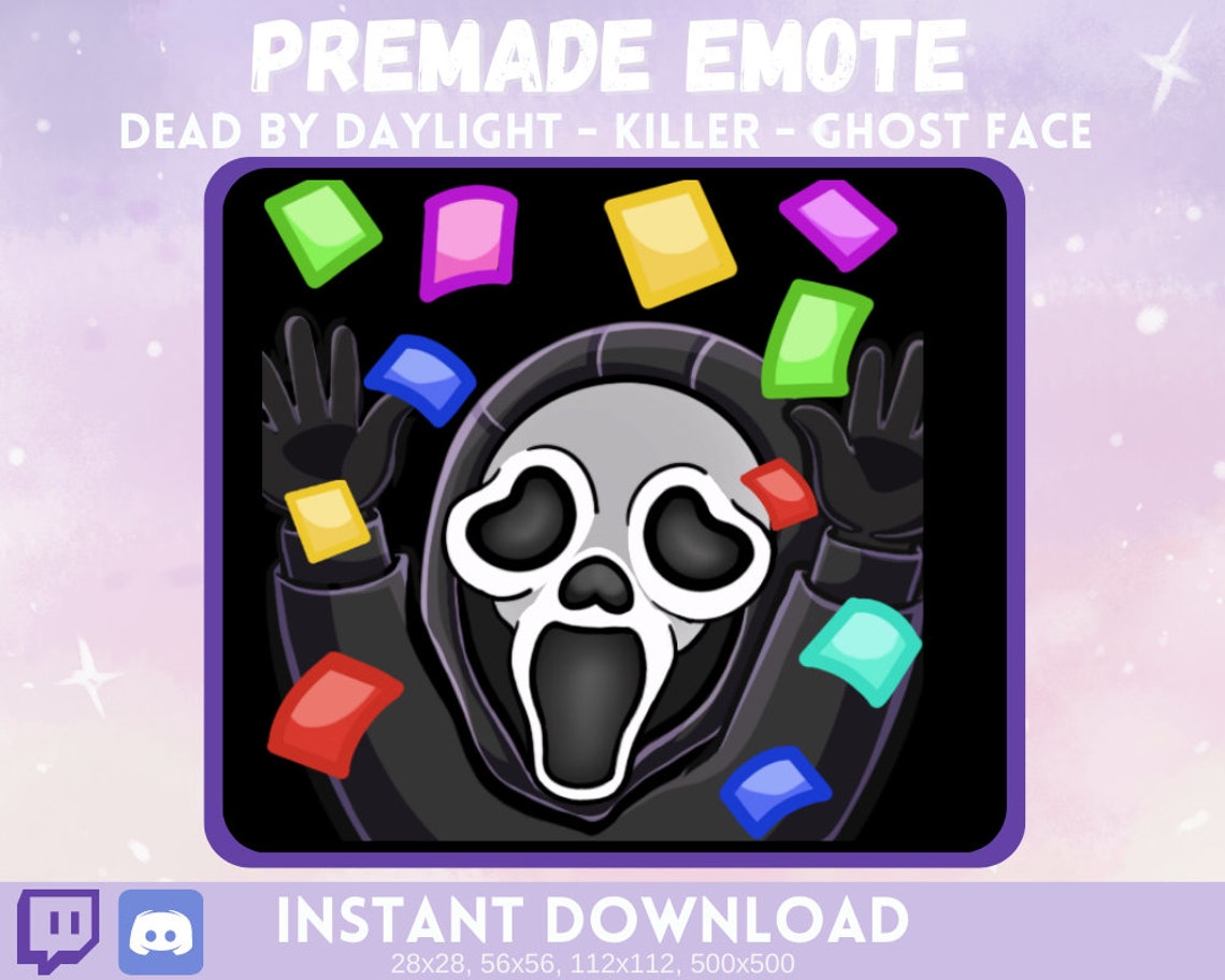 Premade Hype Ghost Face Emote Instant Download - Etsy