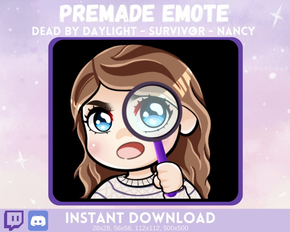 Premade Dead by Daylight Nancy Survivor Emote Instant Download - Etsy