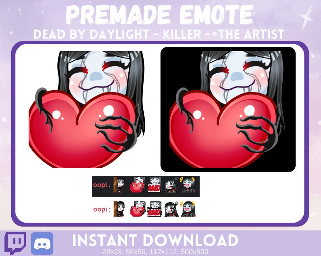 Premade the Artist Killer Dead by Daylight Emote Instant Download - Etsy