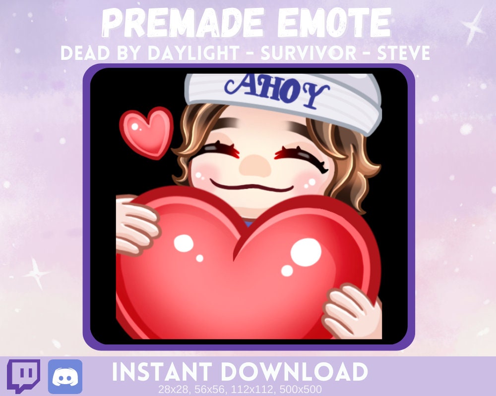 Premade Steve Heart Dead by Daylight Emote Instant Download - Etsy