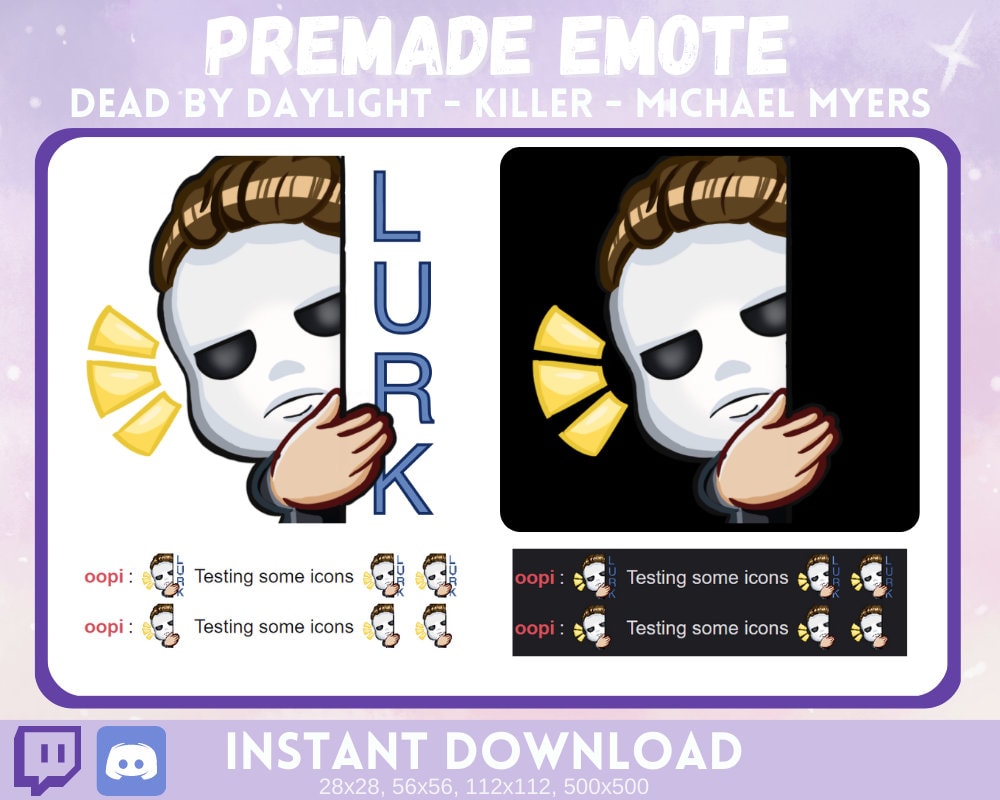 Premade Michael Myers Dead by Daylight Emote Instant Download - Etsy