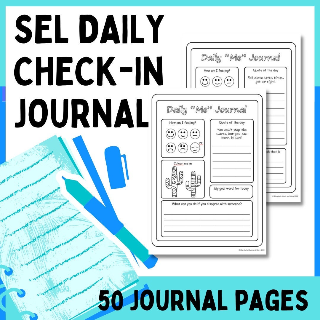 SEL Daily Check-in Journal - Etsy