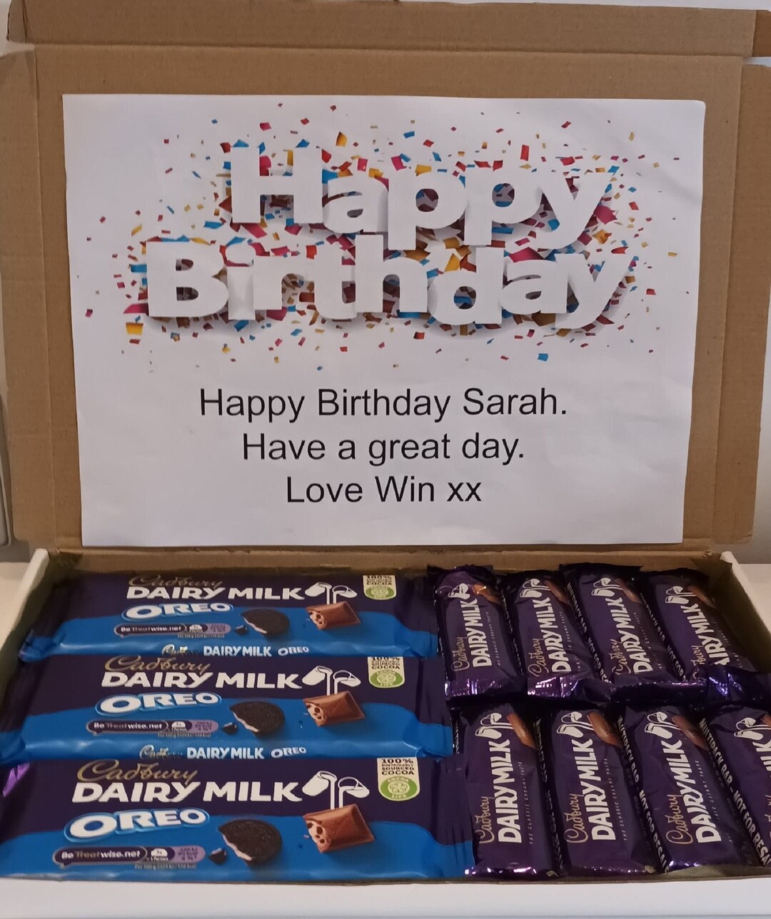 Oreo Luxury Chocolate Box Gift Hamper, Personalised Message, Ideal ...