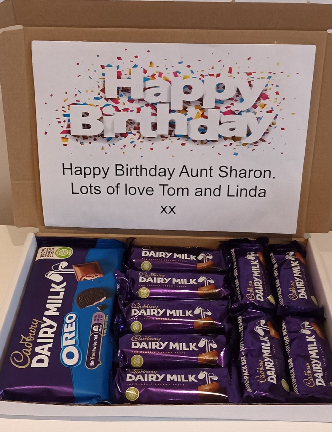 Personalised Oreo Chocolate Bar Sweet Gift Box Hamper Selection ...