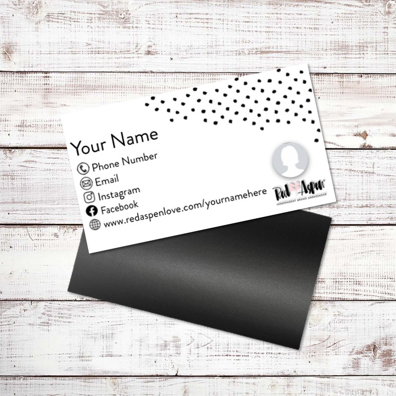 Red Aspen Business Card - Etsy