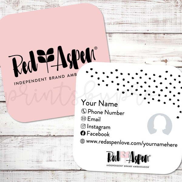 Red Aspen Business Card - Etsy