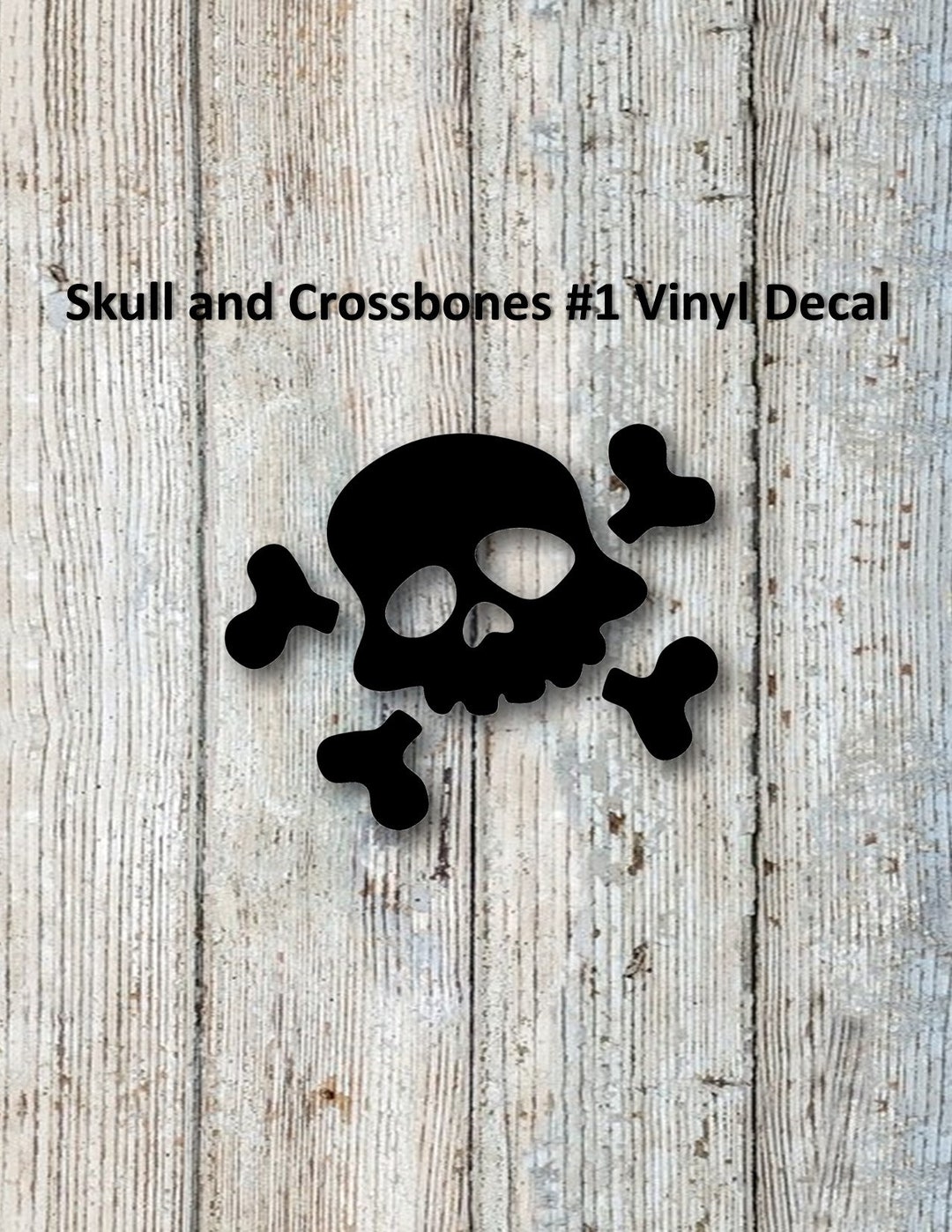 Pirate Skull & Cross Bones Vinyl Decal - Etsy