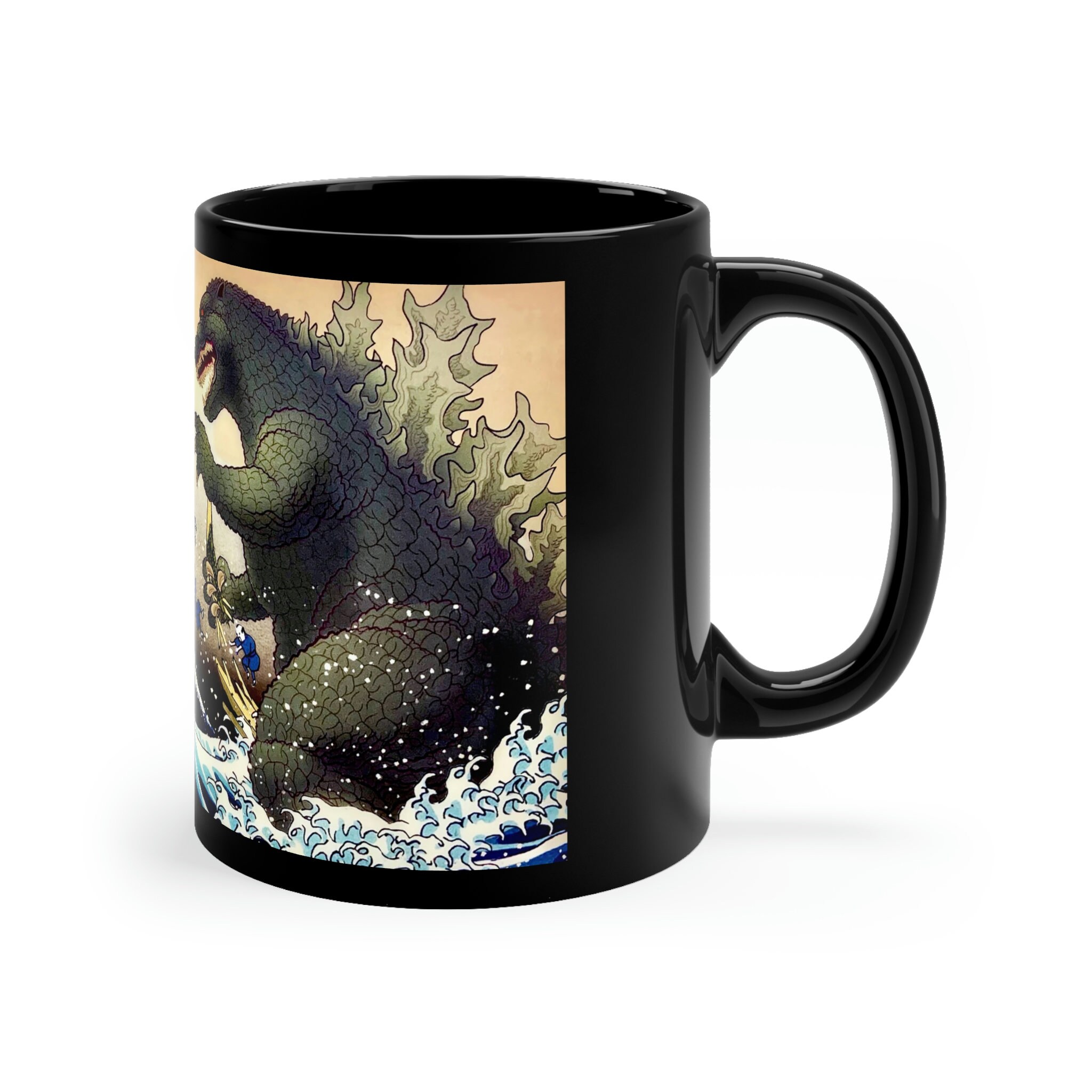 Godzilla the Great Wave off Kanagawa King of the Monsters - Etsy
