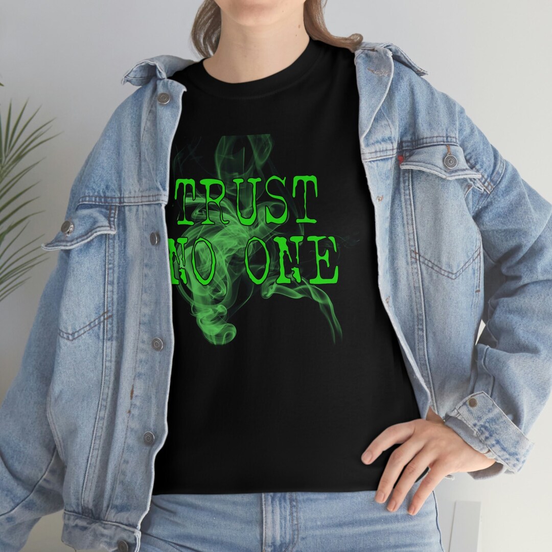 X Files Inspired Shirt Trust No One T Shirt UFO Tshirt Gift for Him ...