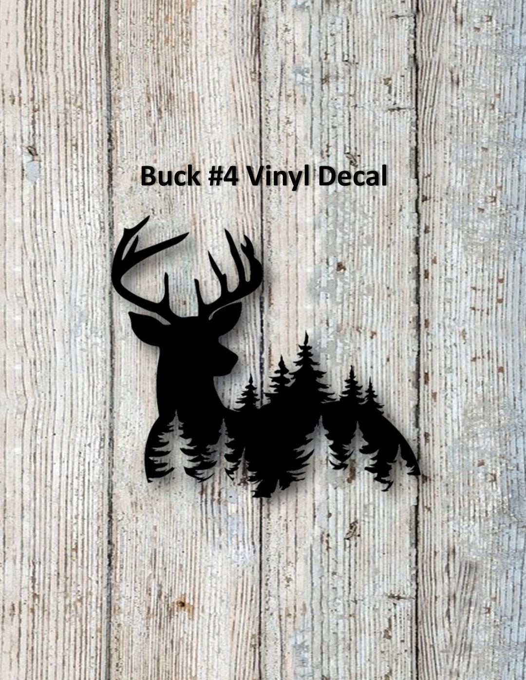 Deer "buck" #4 Vinyl Decal - Etsy