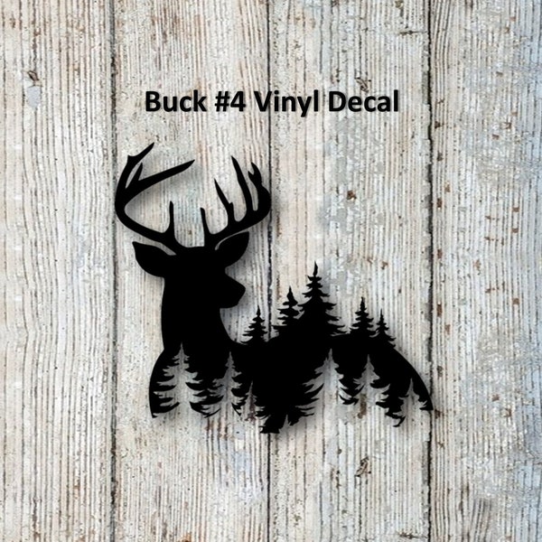 Deer Vinyl Decal - Etsy