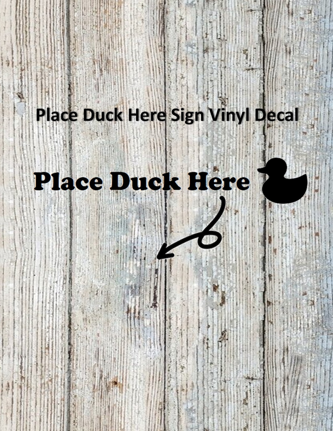 Place Duck Here Sign Vinyl Decal - Etsy