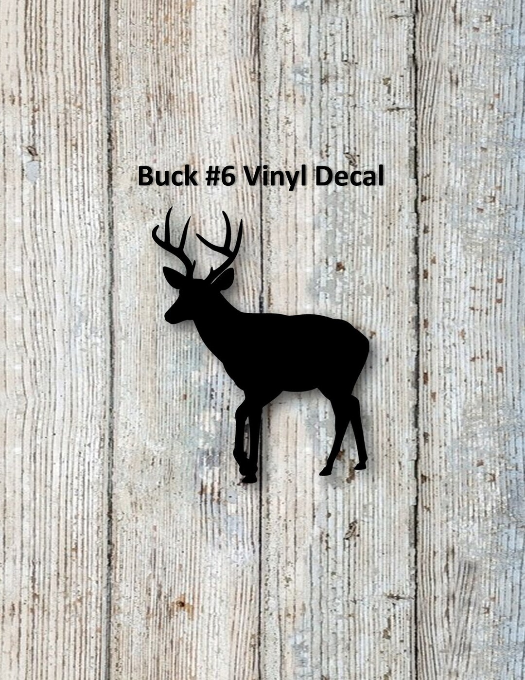 Deer "buck #6" Vinyl Decal - Etsy