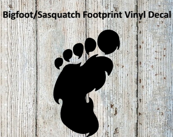 Sasquatch Foot Forest Decal - Etsy