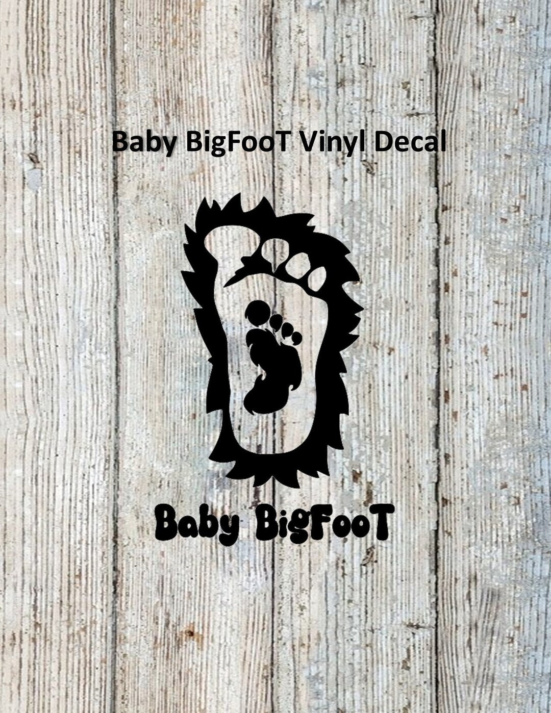 Baby Bigfoot Vinyl Decal - Etsy