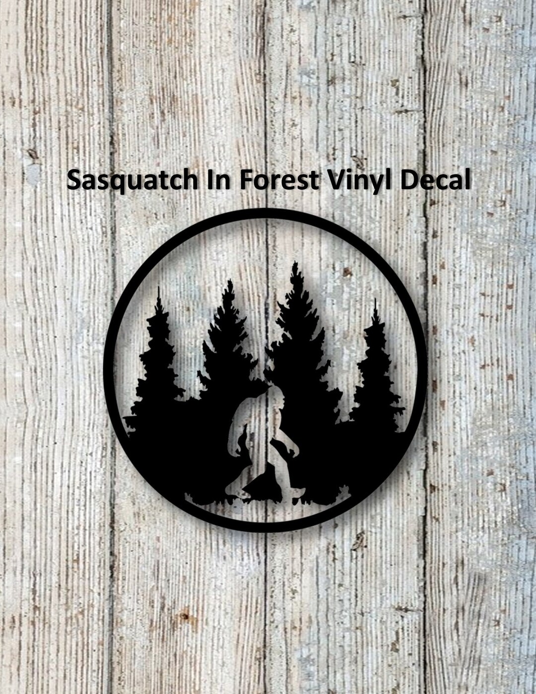 Bigfoot/sasquatch "forest" Vinyl Decal - Etsy